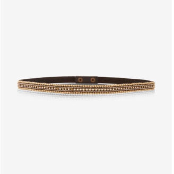 Express | Accessories | Nwt Gold And Silver Beaded High Waisted Belt ...